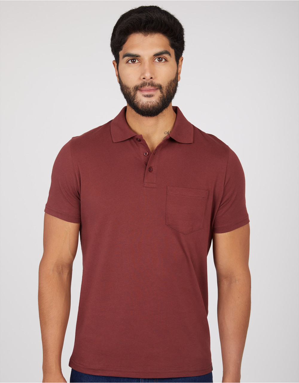 Polo hombre vino ian regular fit Pieers
